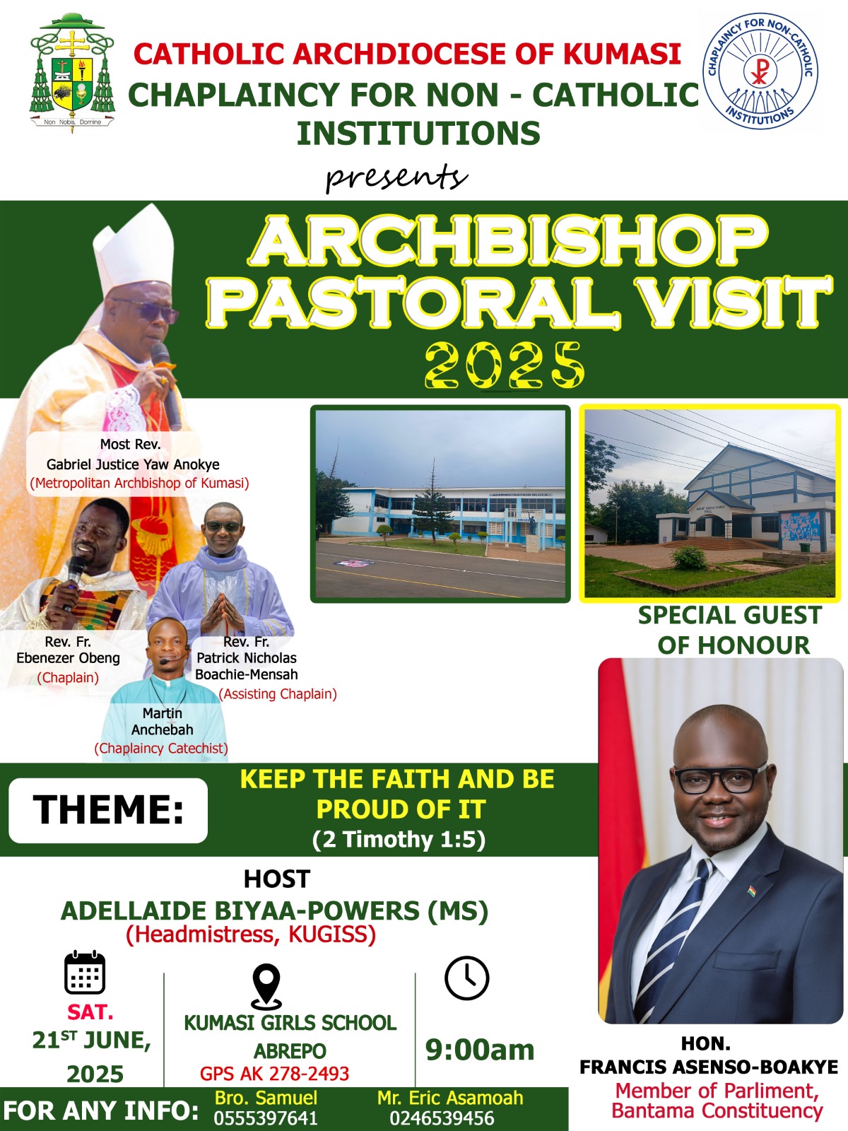 Catholic Archdioces of Kumasi Archbishop to Embark